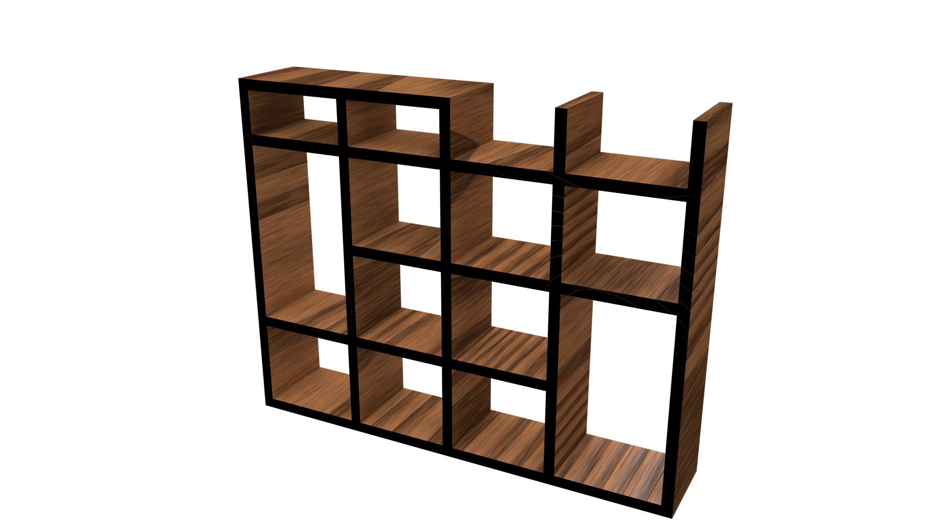Low Poly Bookshelf Rak Buku 3D - TurboSquid 2204523