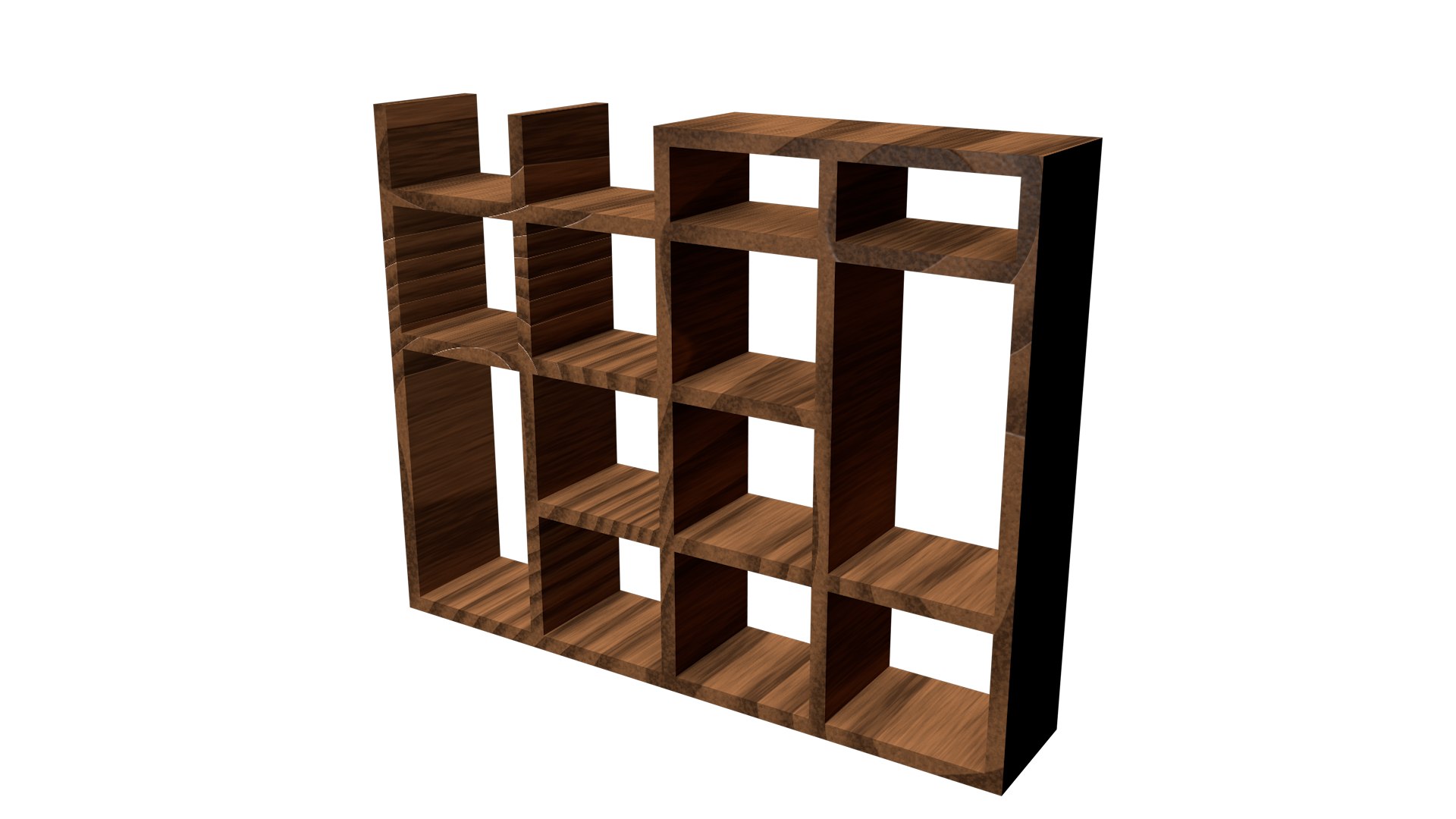 Low Poly Bookshelf Rak Buku 3D - TurboSquid 2204523
