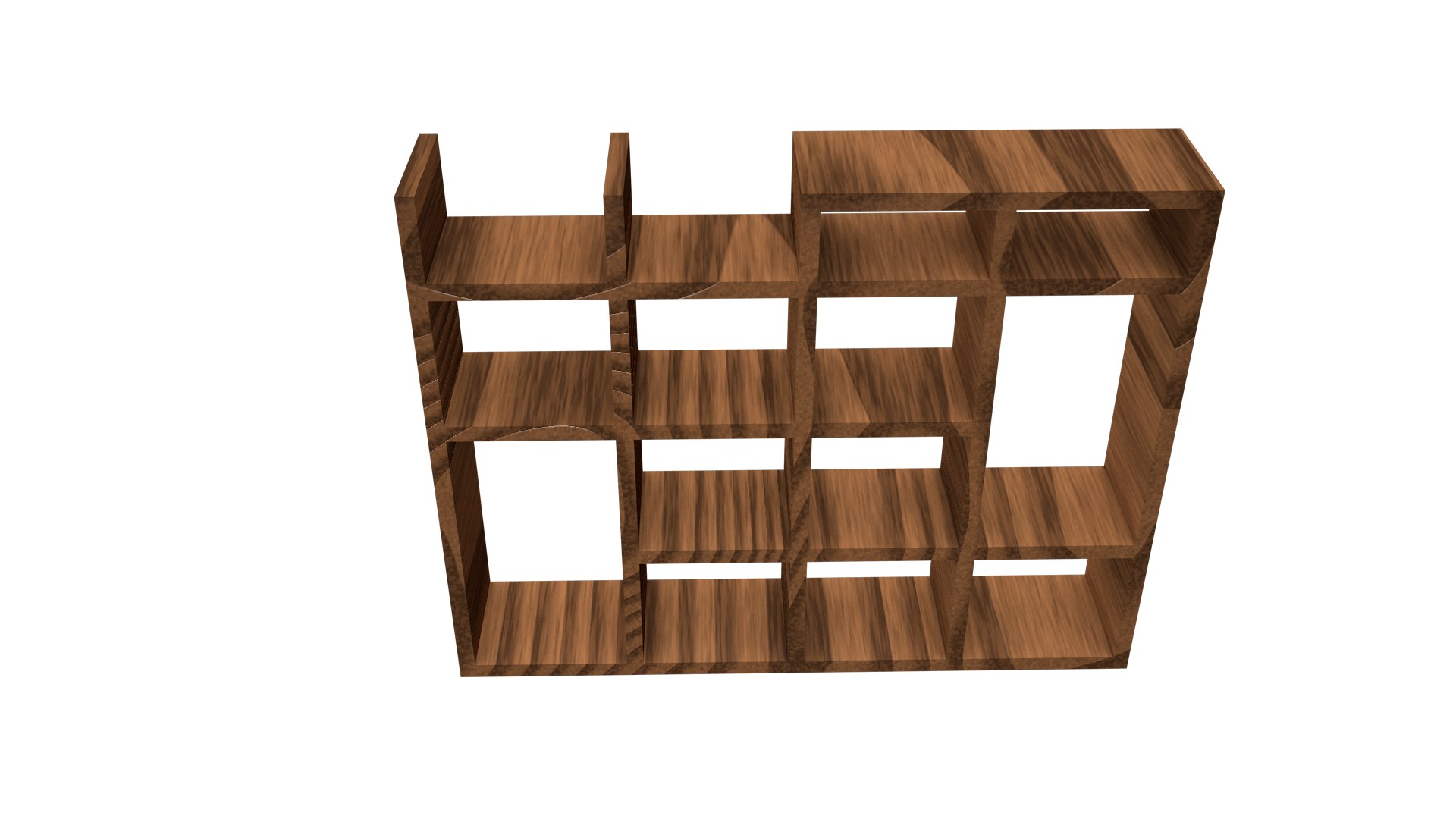 Low Poly Bookshelf Rak Buku 3D - TurboSquid 2204523