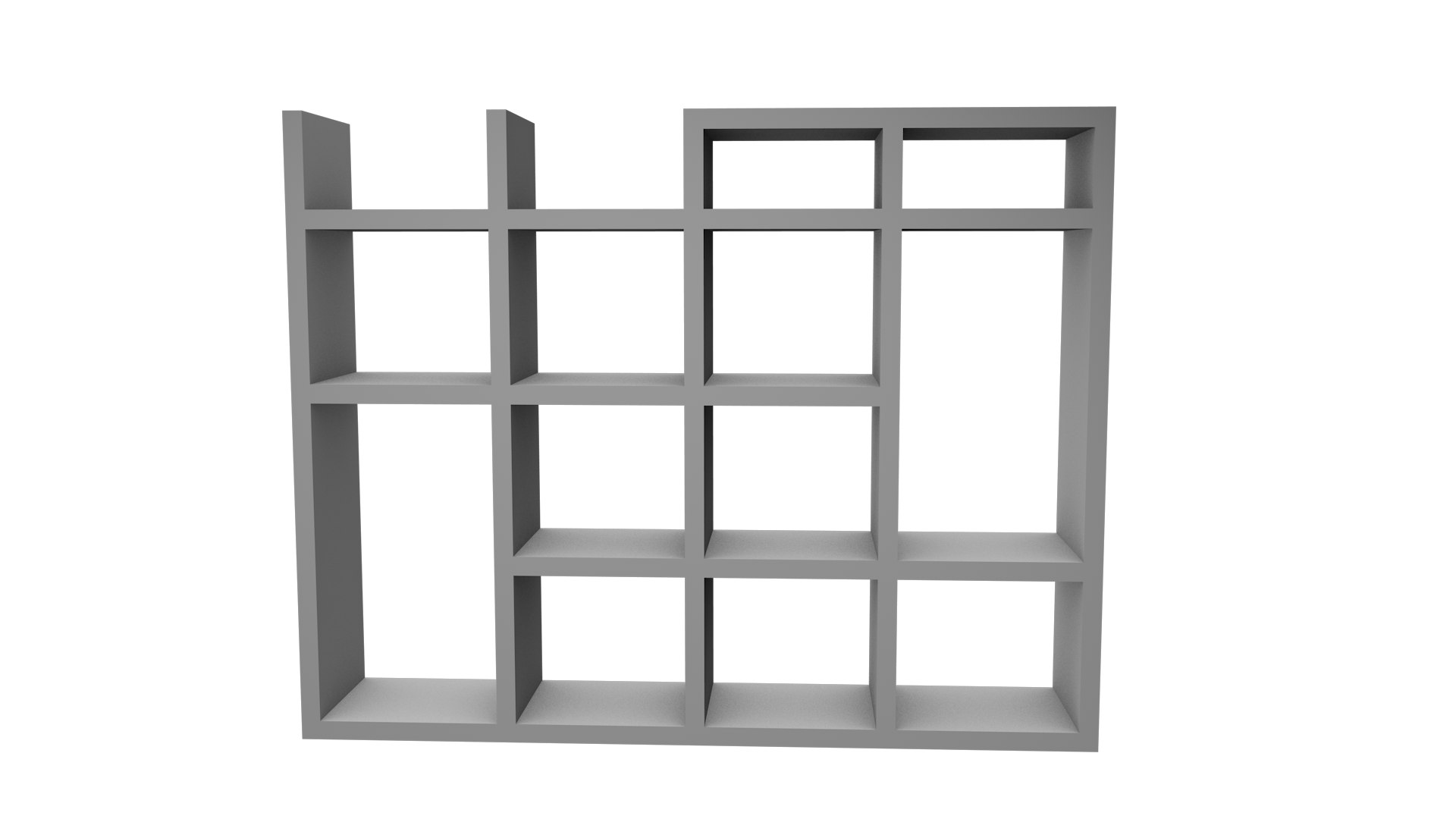 Low Poly Bookshelf Rak Buku 3D - TurboSquid 2204523