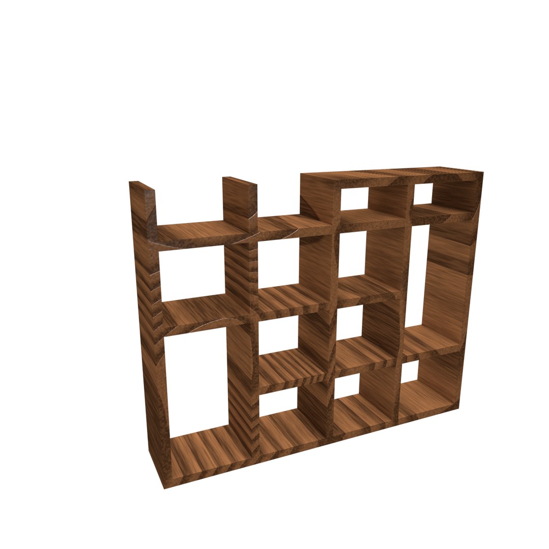 Low Poly Bookshelf Rak Buku 3D - TurboSquid 2204523