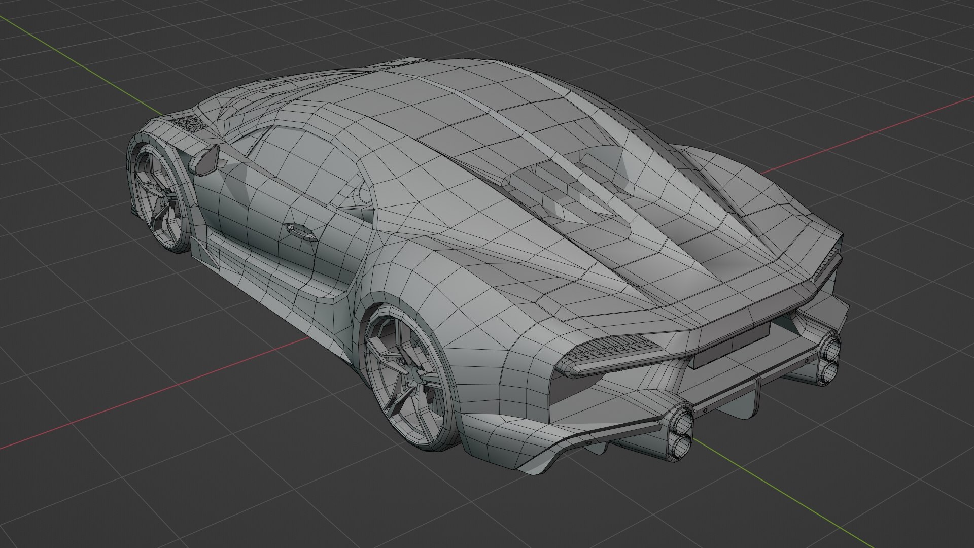 3D Bugatti Chiron Super Sport Lowpoly Model - TurboSquid 2174011