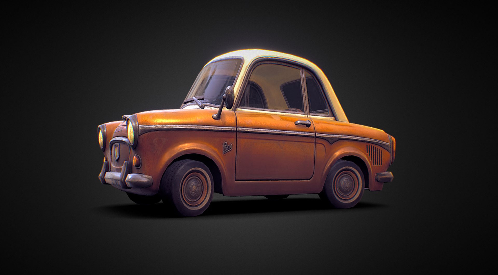 Cartoon Car Model - TurboSquid 1432996