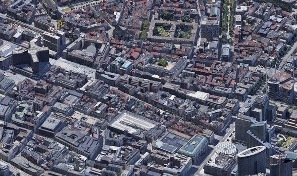 Brussels City Center 3D model - TurboSquid 1838950