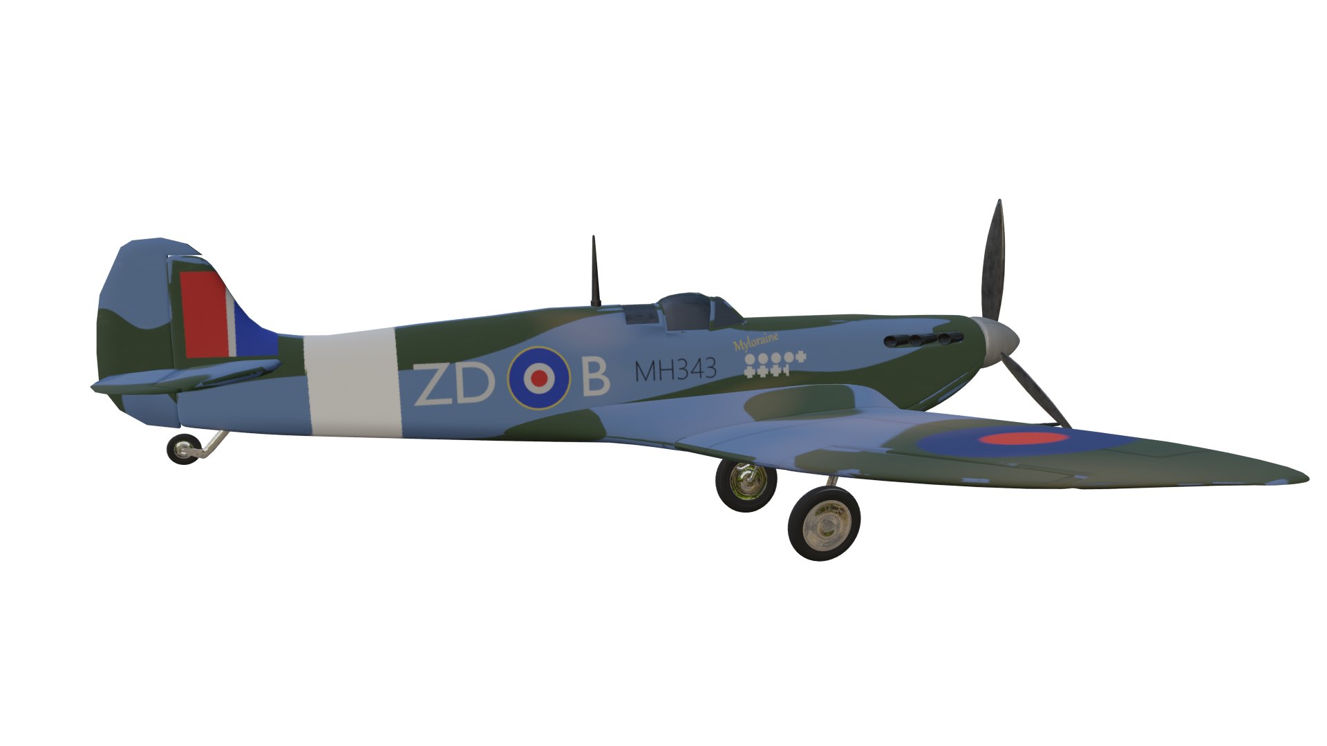 3D Spitfire MkVB - TurboSquid 2245248