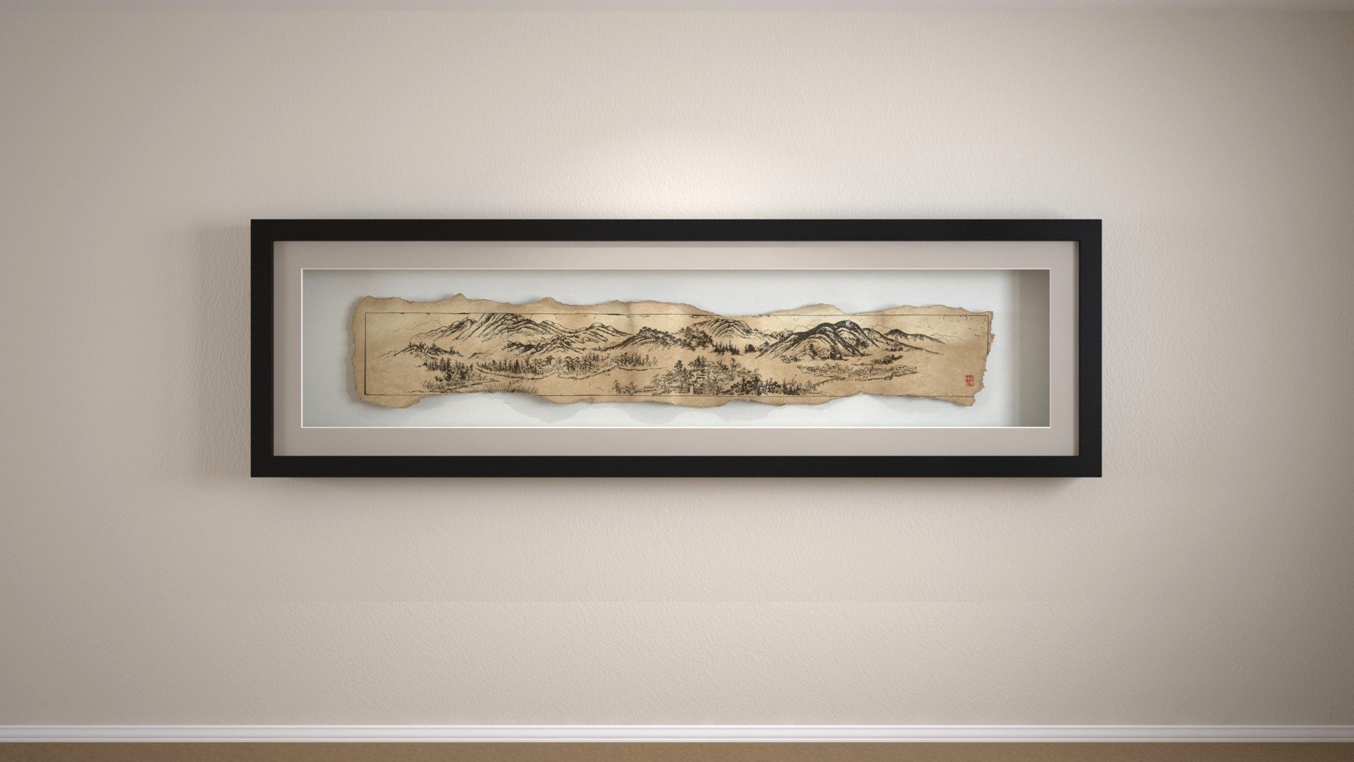 3ds Max Ancient Scroll Shadow Box