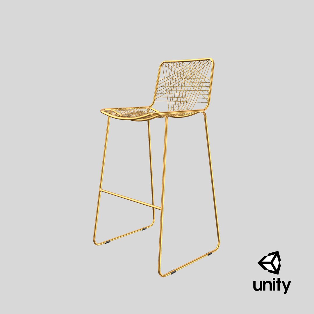 Golden Chair V3 3D Model - TurboSquid 1992521