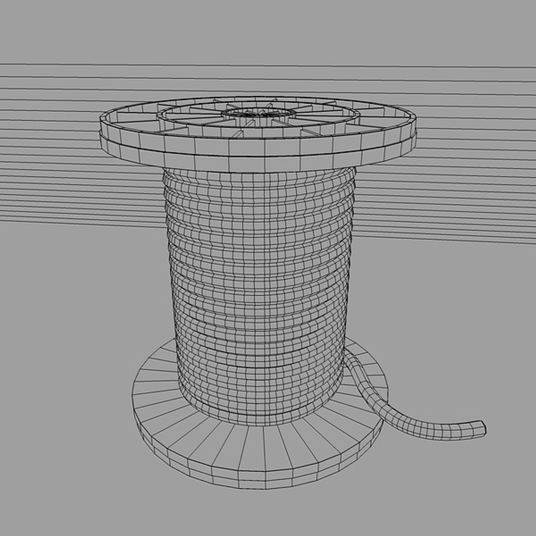 Wire Spool 3d Obj