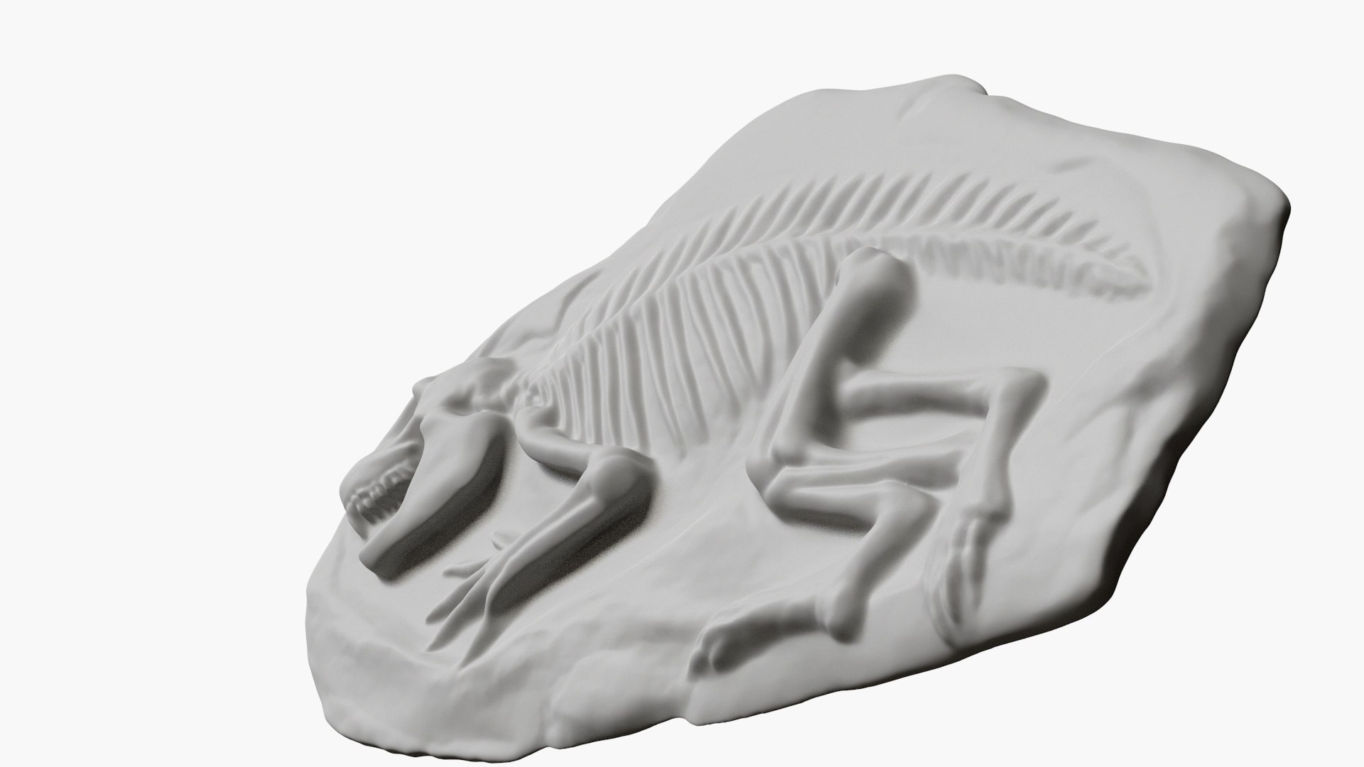 3D Model Fossil Ancient Animal 002 - TurboSquid 2298505