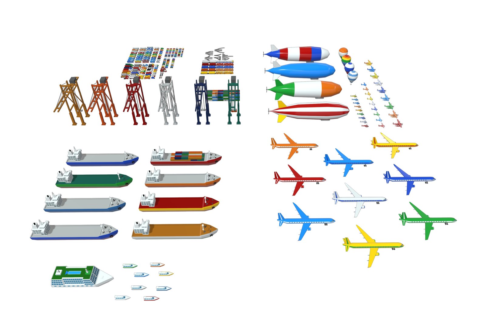 3D model Transport Collection - Low Poly - Cartoon - TurboSquid 2147403