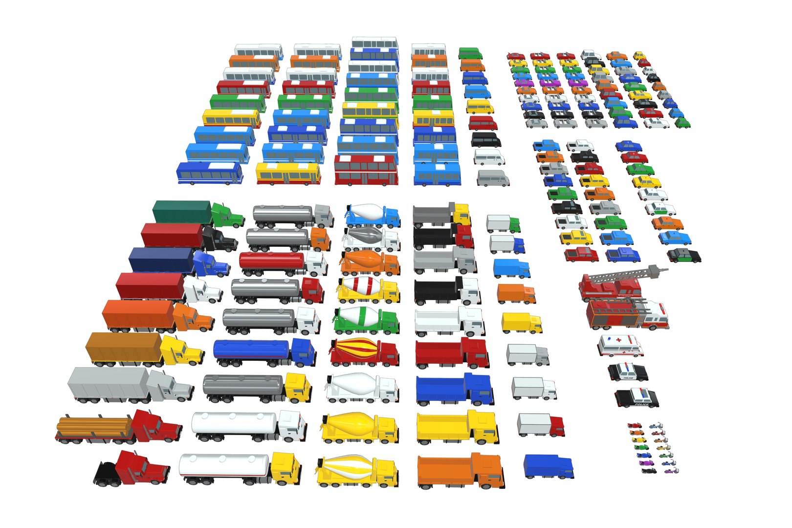 3D model Transport Collection - Low Poly - Cartoon - TurboSquid 2147403