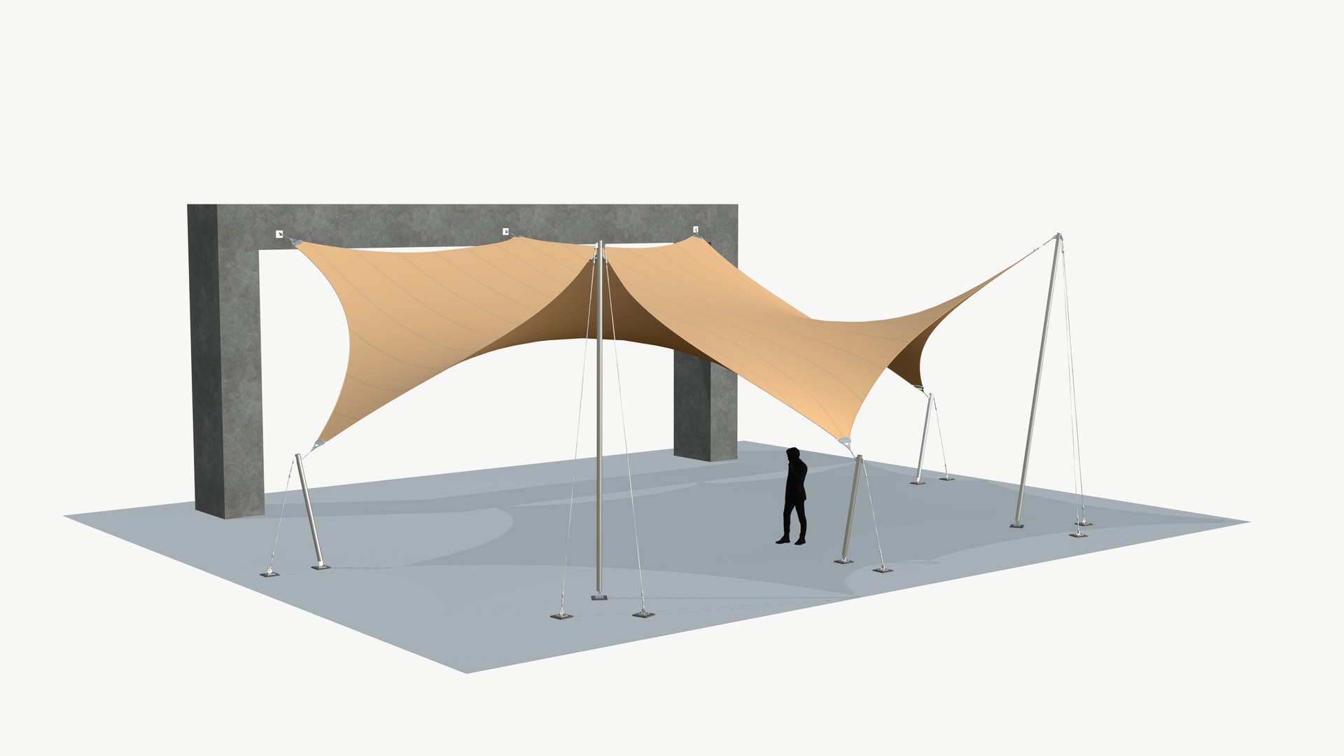 Tensile Structure Fashion Design 3D Model - TurboSquid 2121545