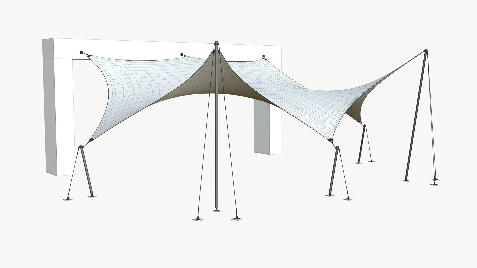 Tensile Structure Fashion Design 3D Model - TurboSquid 2121545