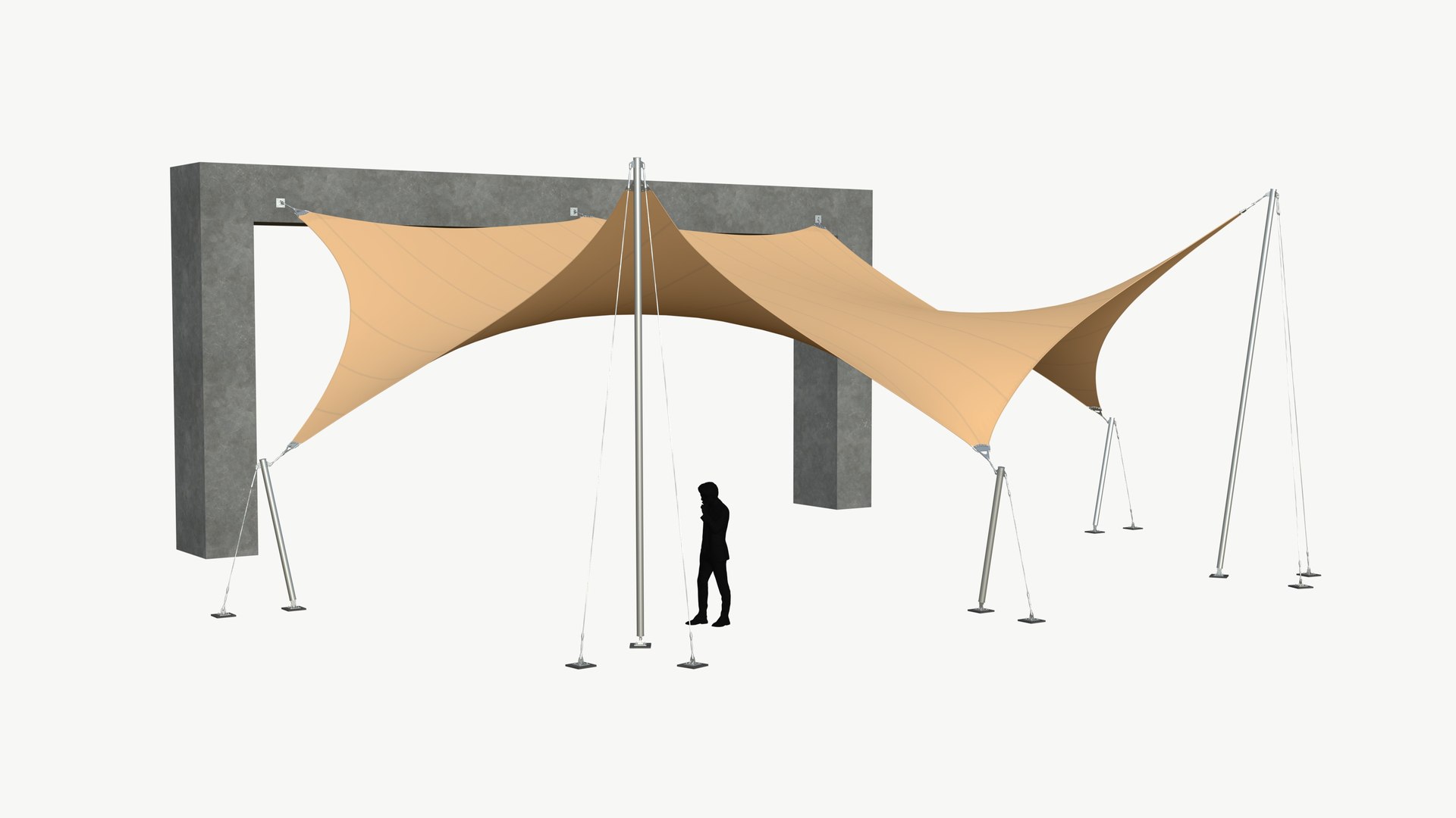 Tensile Structure Fashion Design 3D Model - TurboSquid 2121545