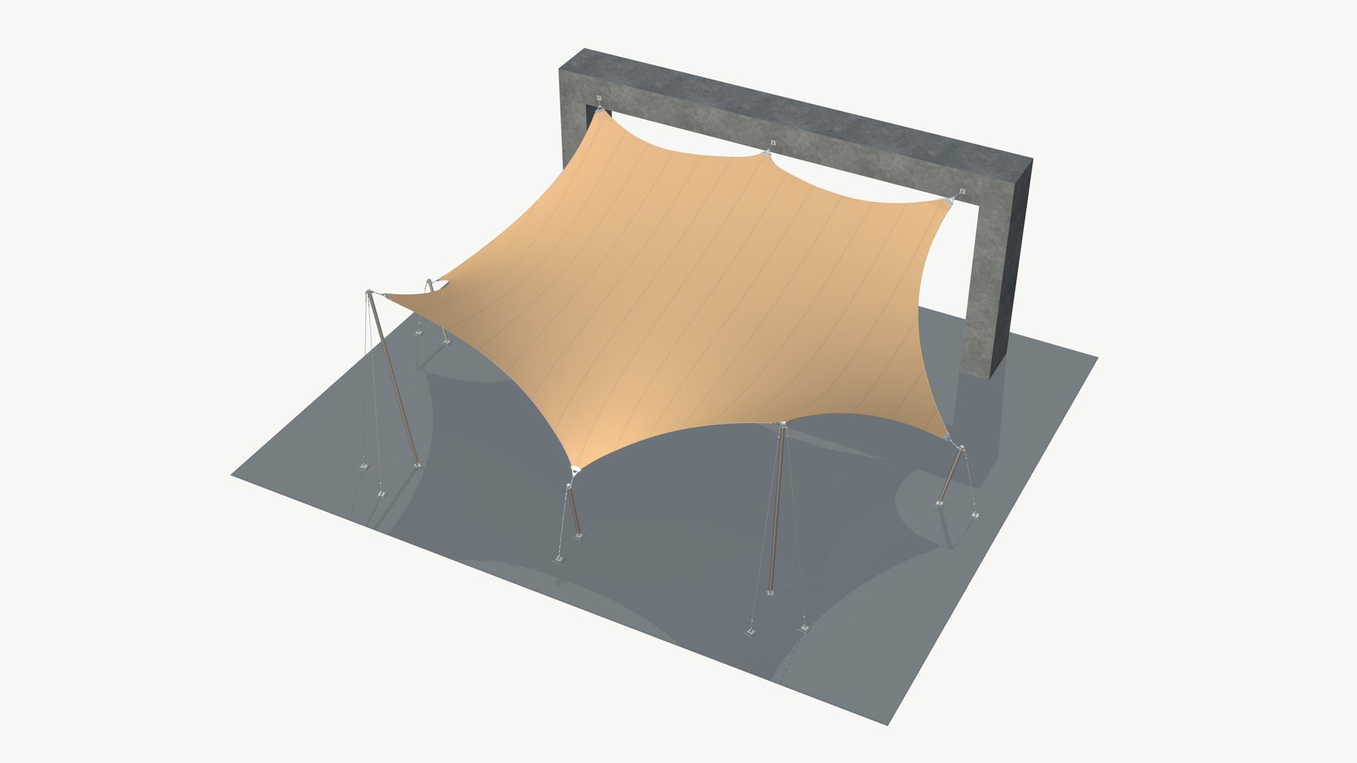 Tensile Structure Fashion Design 3D Model - TurboSquid 2121545