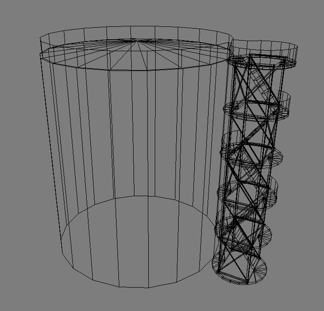 3d Model Petroleum Tank