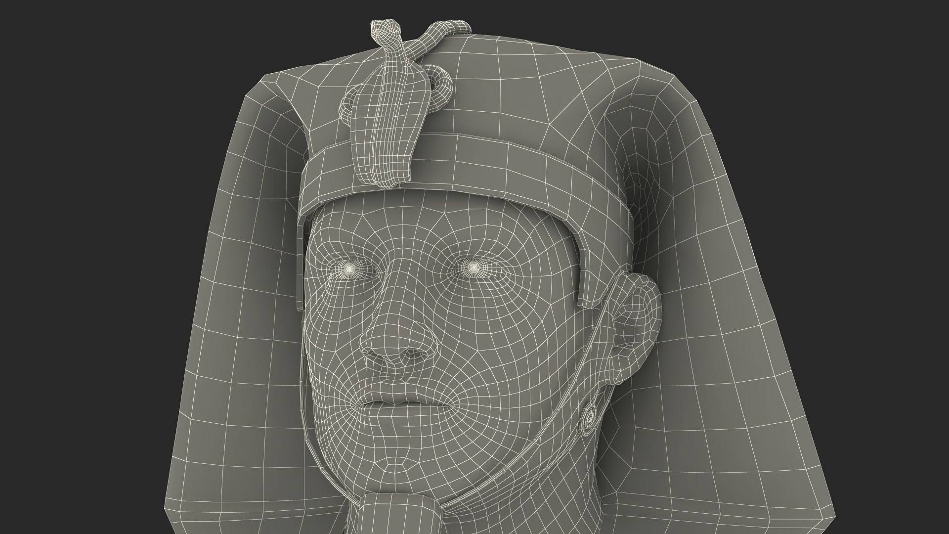 3D Model Head Of Egyptian Pharaoh Rigged - TurboSquid 2084412
