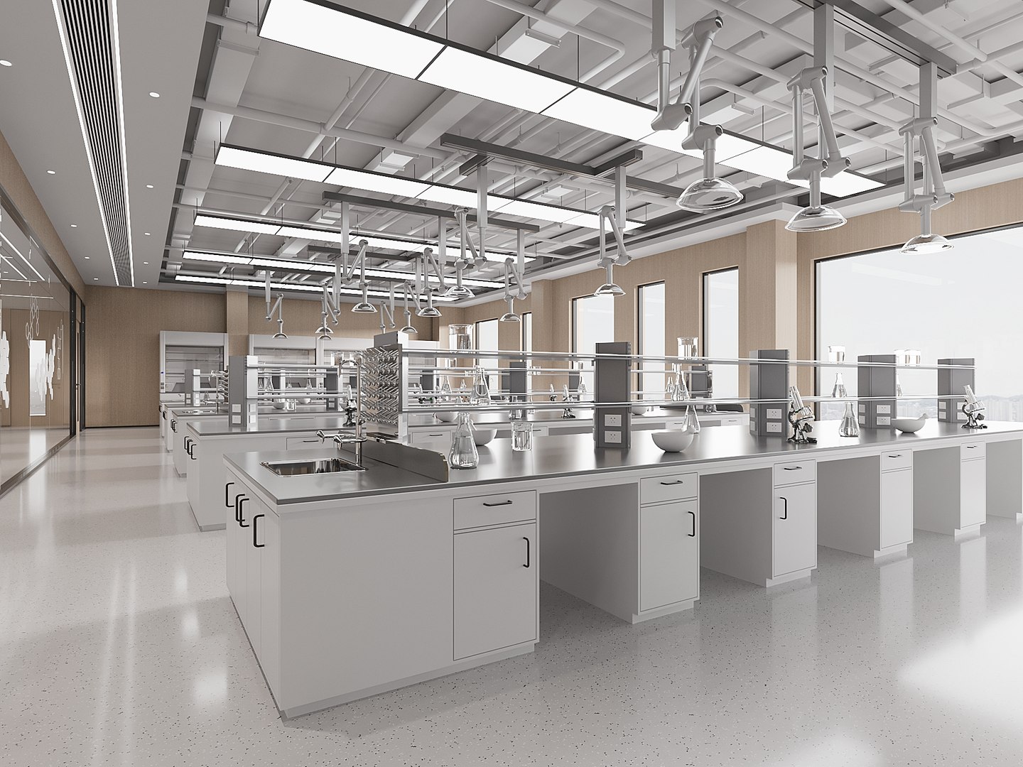 Modern Laboratory Interior Pack – 3 Variants 3D Model - TurboSquid 2488923