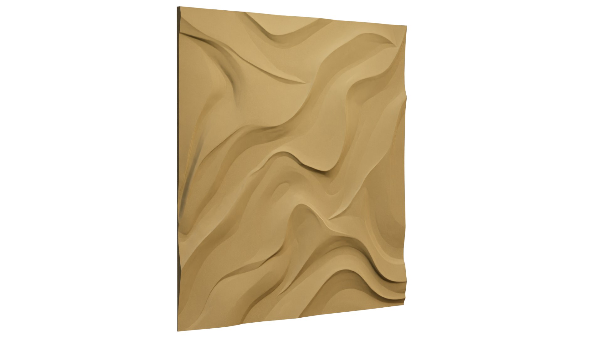 Modern Wave Relief Panel Wall Decor Set STL Mural CNC 367 3D Model ...
