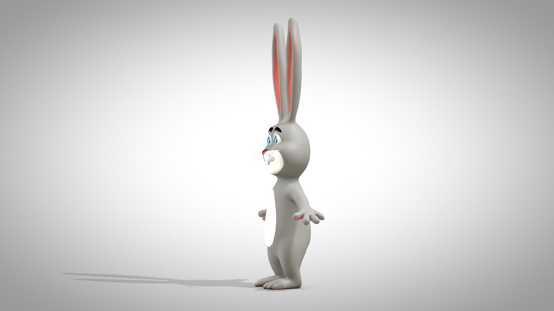 Cartoon Rabbit 3D - TurboSquid 2161611