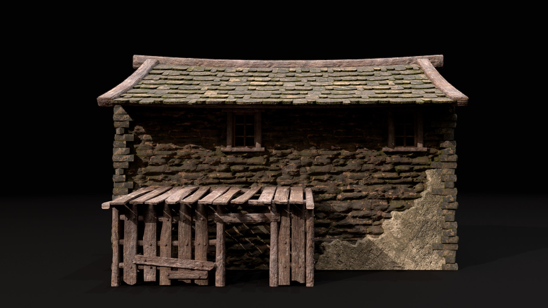 3D Realistic Medieval House - TurboSquid 2111483