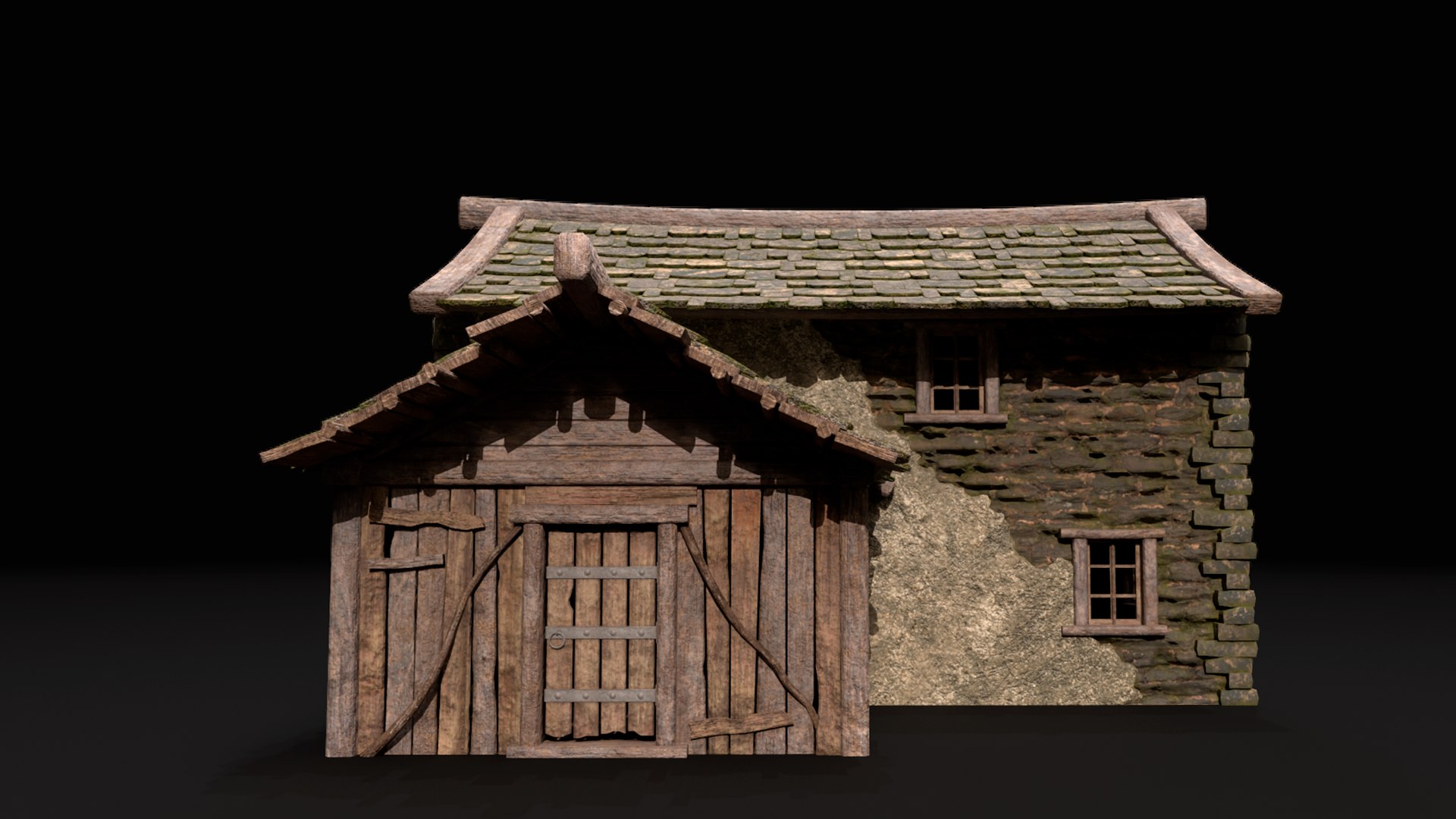 3D Realistic Medieval House - TurboSquid 2111483