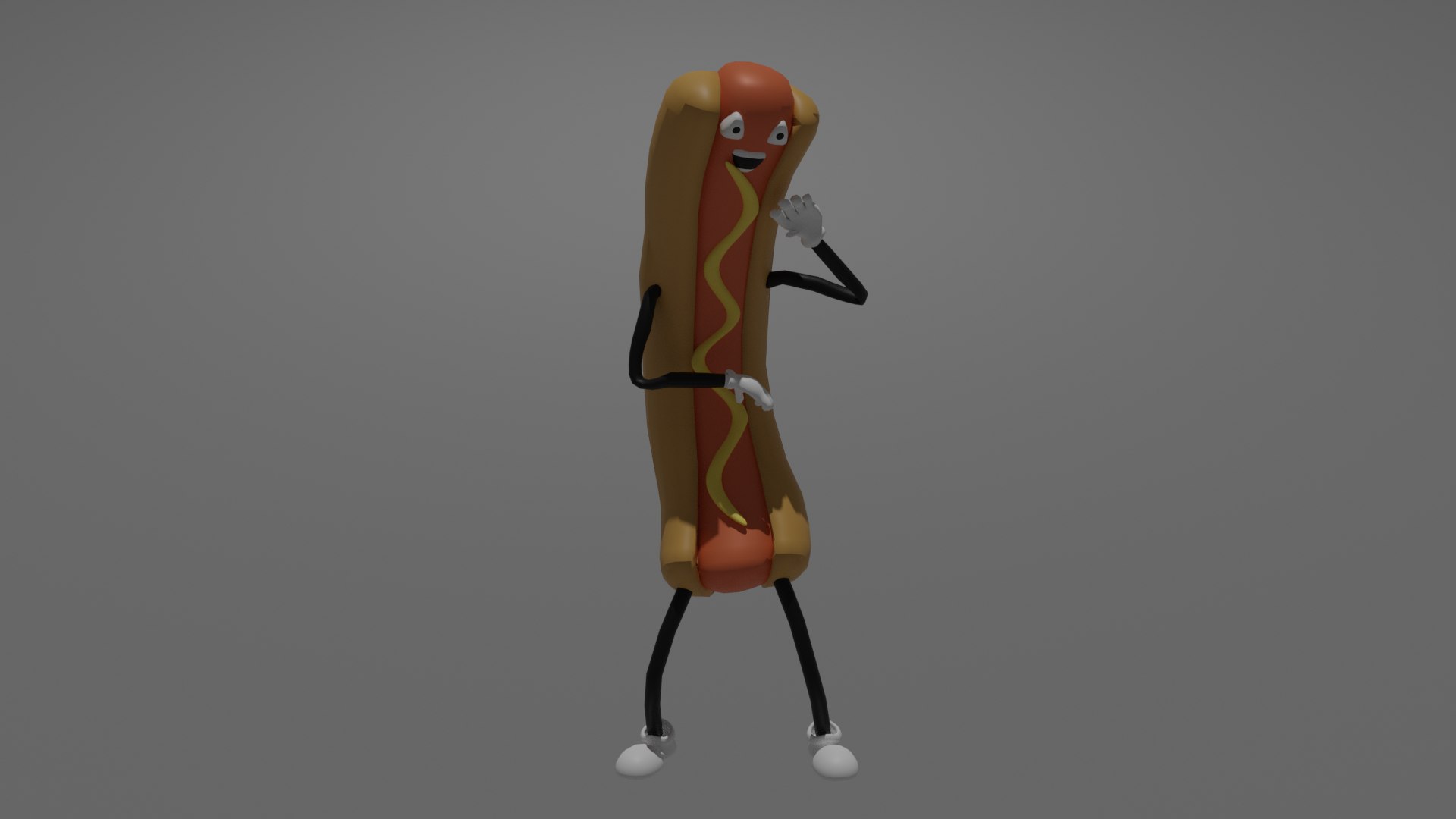 Hot dog character animation model - TurboSquid 1569019