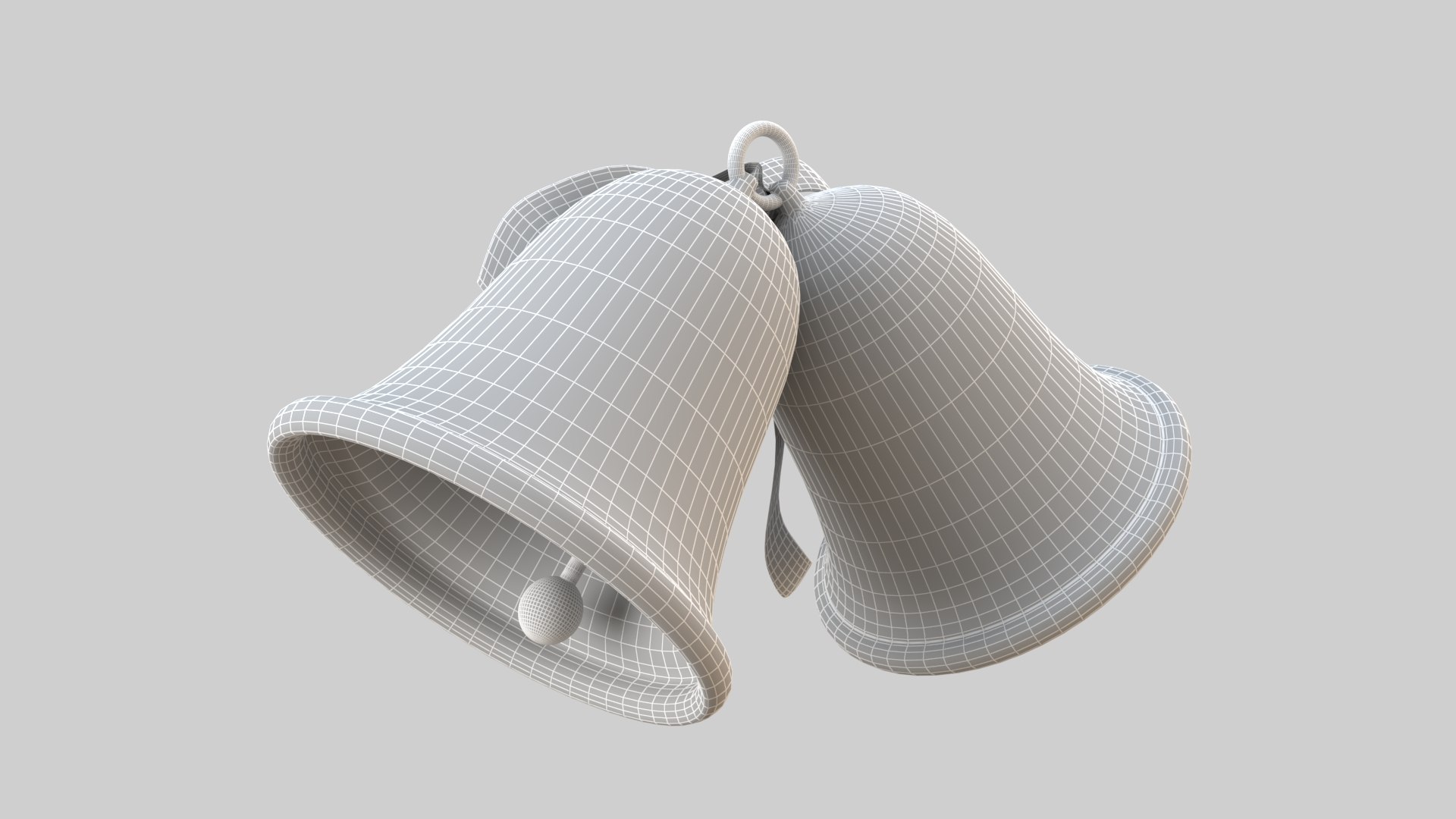 3D Model Christmas Bell Golden - TurboSquid 2343032