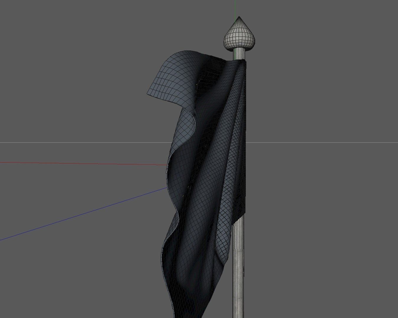 3d Flag Drapeau Model