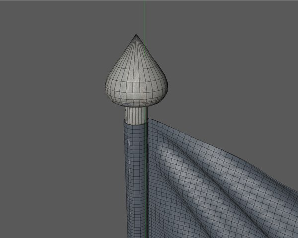 3d flag drapeau model