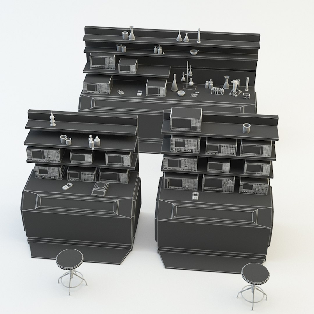 Lab Equipment 3d Model