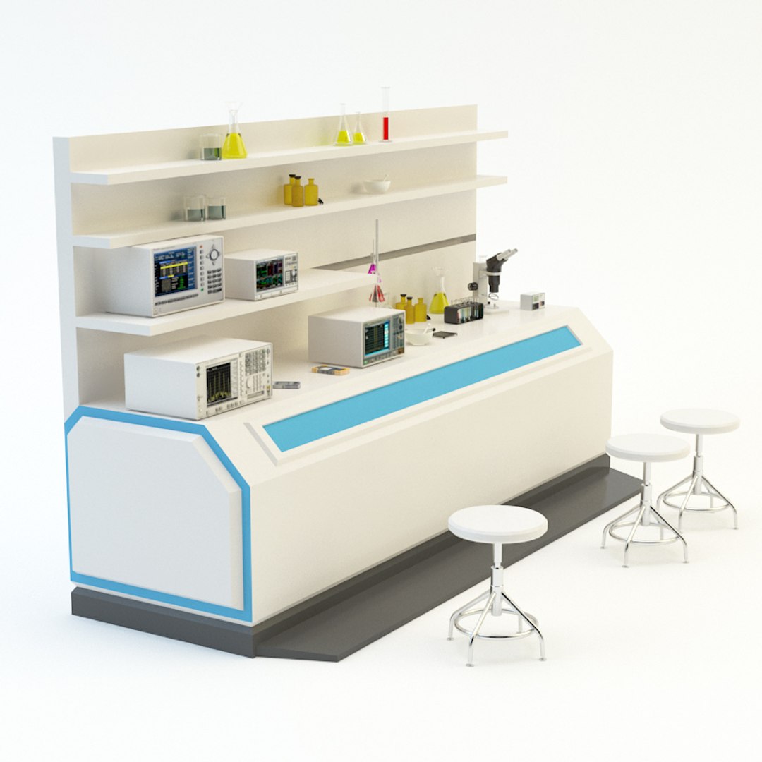 Lab Equipment 3d Model