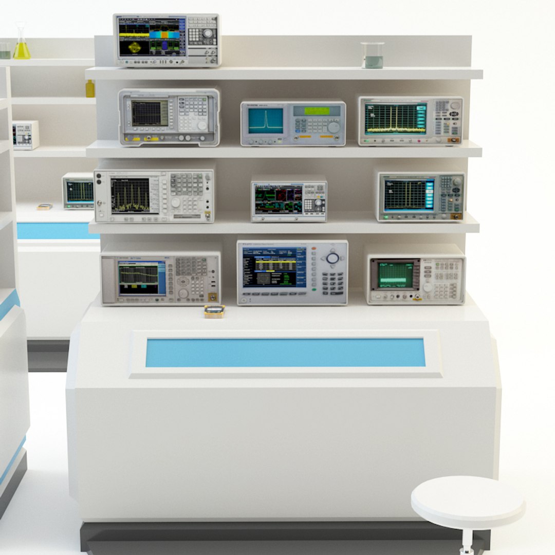 Lab Equipment 3d Model