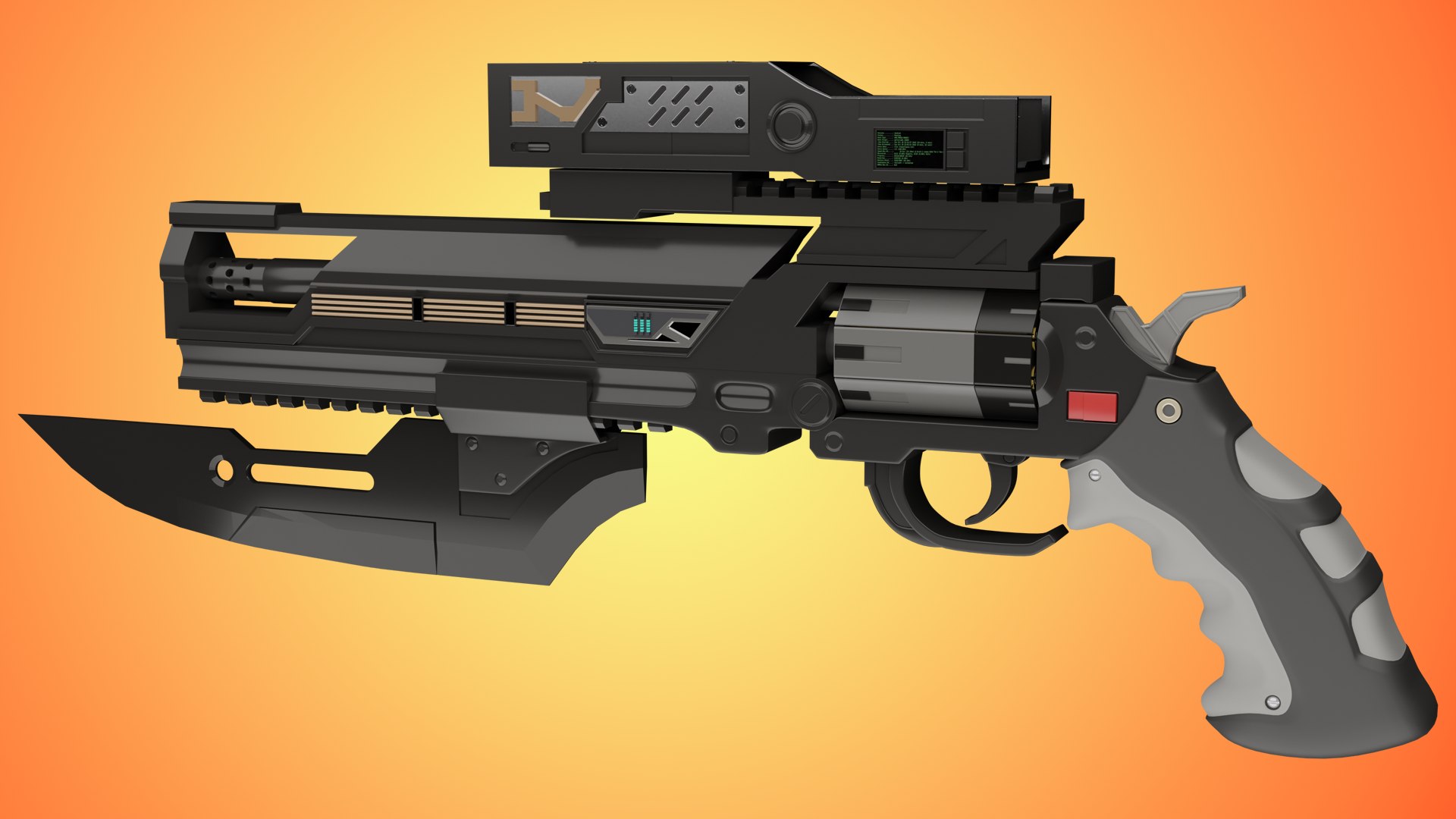 Sci-fi weapon 3D model - TurboSquid 1497499