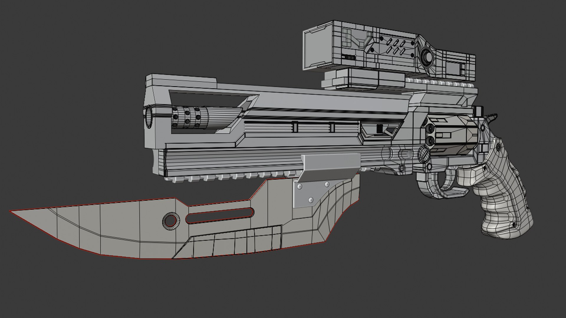 Sci-fi weapon 3D model - TurboSquid 1497499