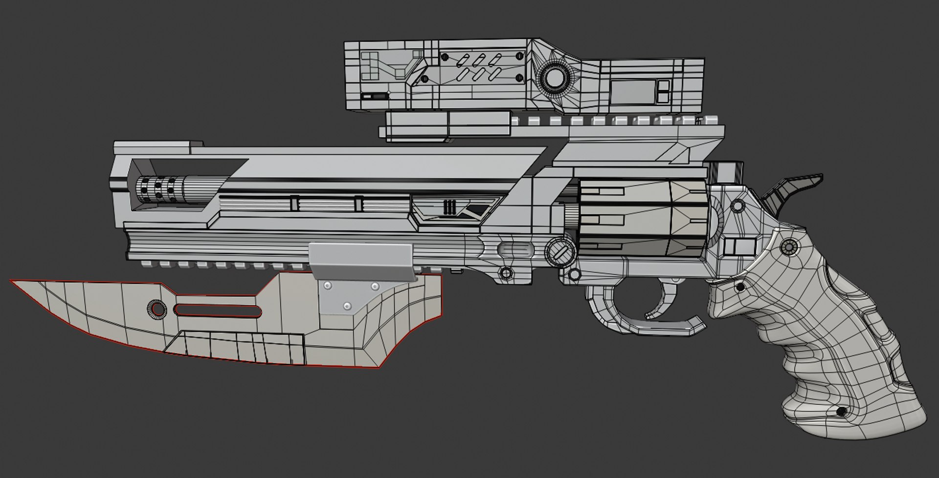 Sci-fi weapon 3D model - TurboSquid 1497499