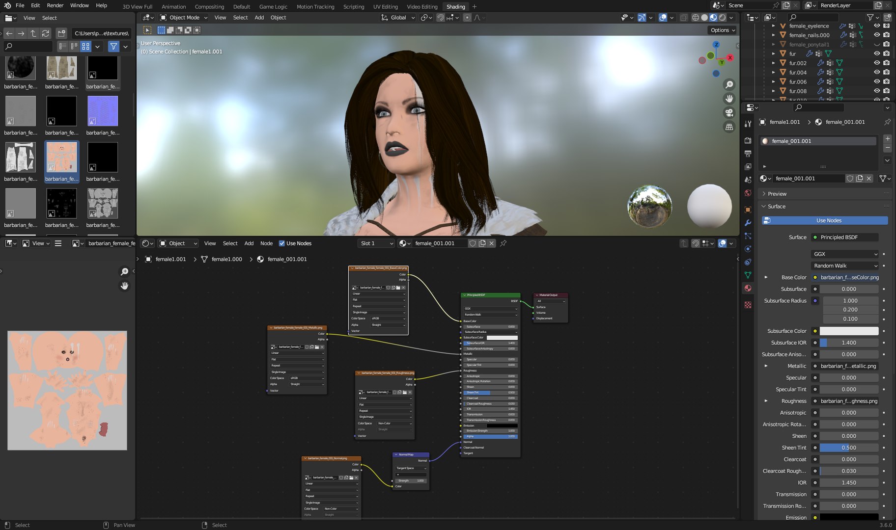 3D Barbarian Woman - TurboSquid 2119354