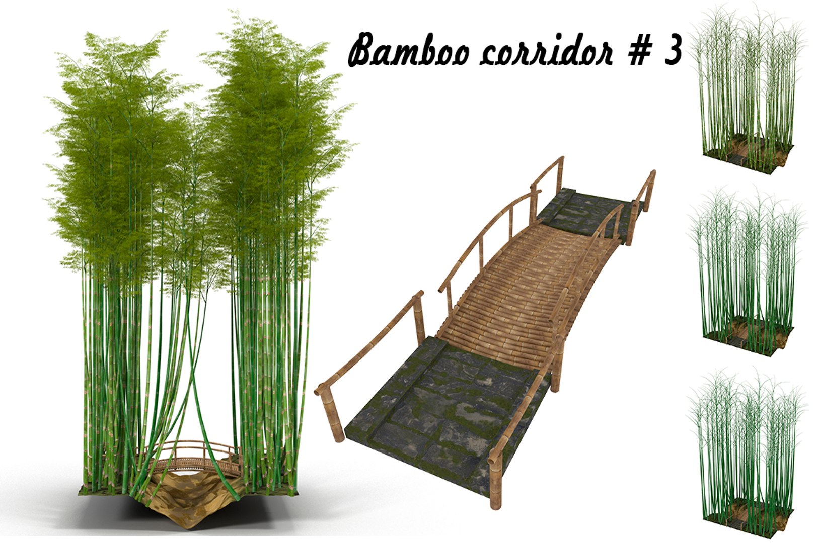 Bamboo Corridor 3D Model - TurboSquid 1216264