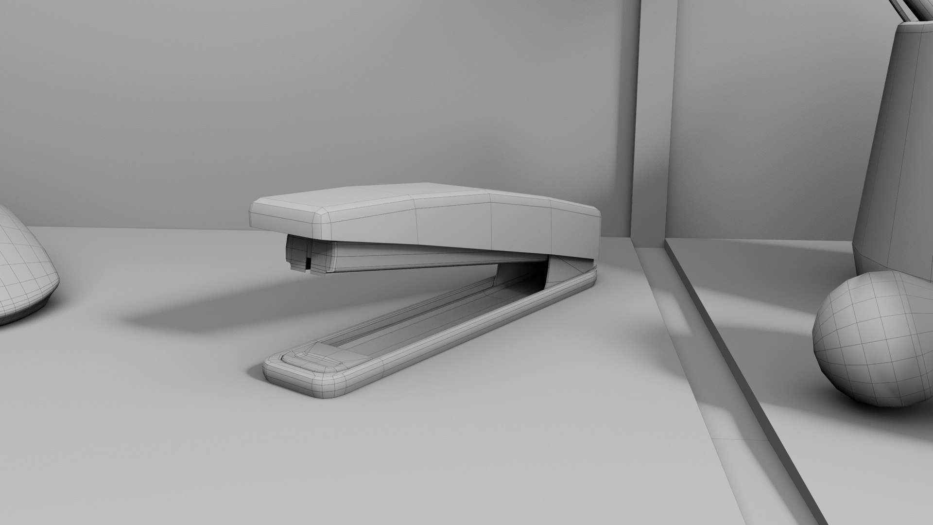 Office Desk Props Single Mat All PBR Unity UE Textures 3D Model ...