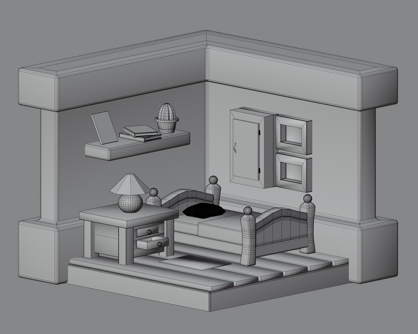Free 3D Isometric Room Model - TurboSquid 2124295