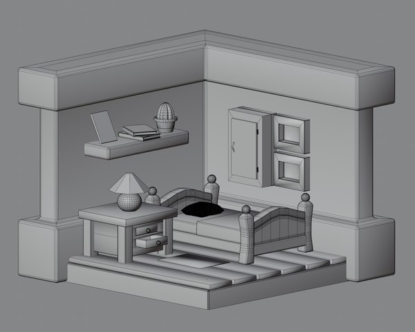 modelo 3d Habitación isométrica modelo 3d. - TurboSquid 2124295
