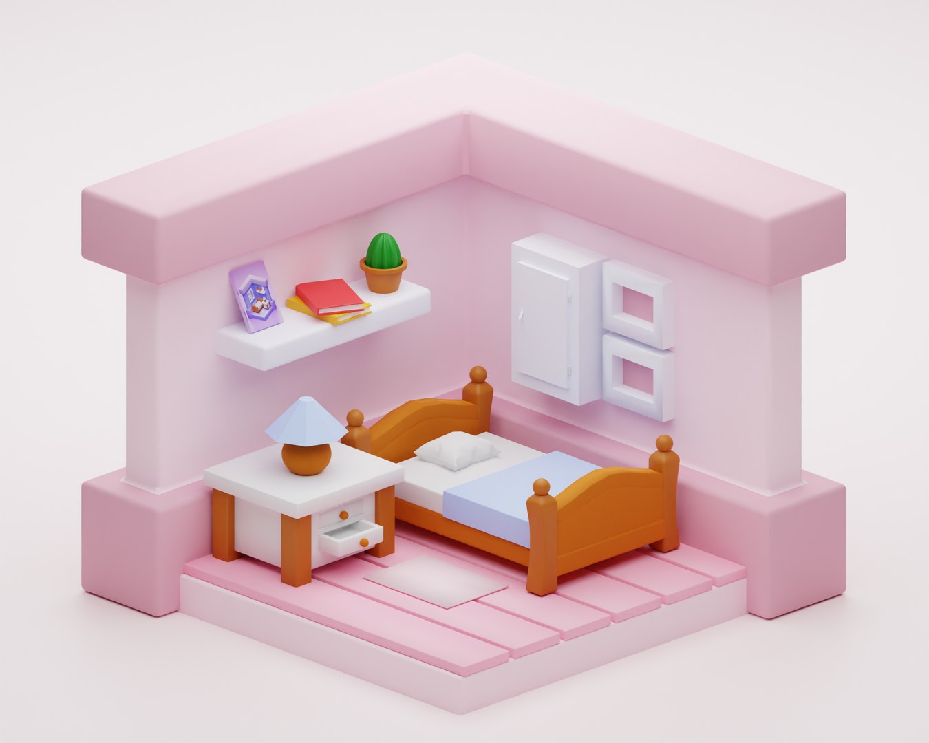 Free 3D Isometric Room Model - TurboSquid 2124295