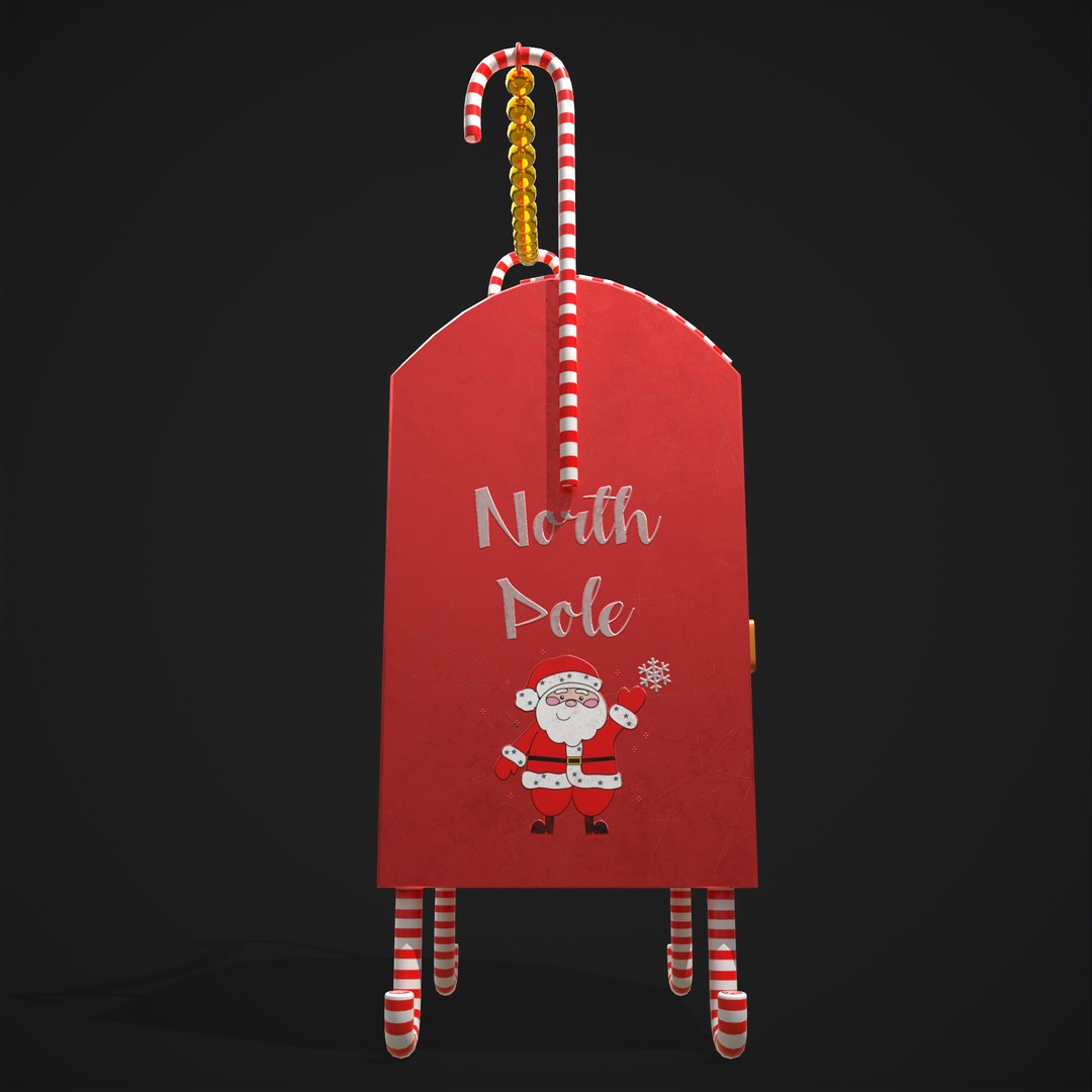 Festive Holiday Drop Box 3D - TurboSquid 1818165