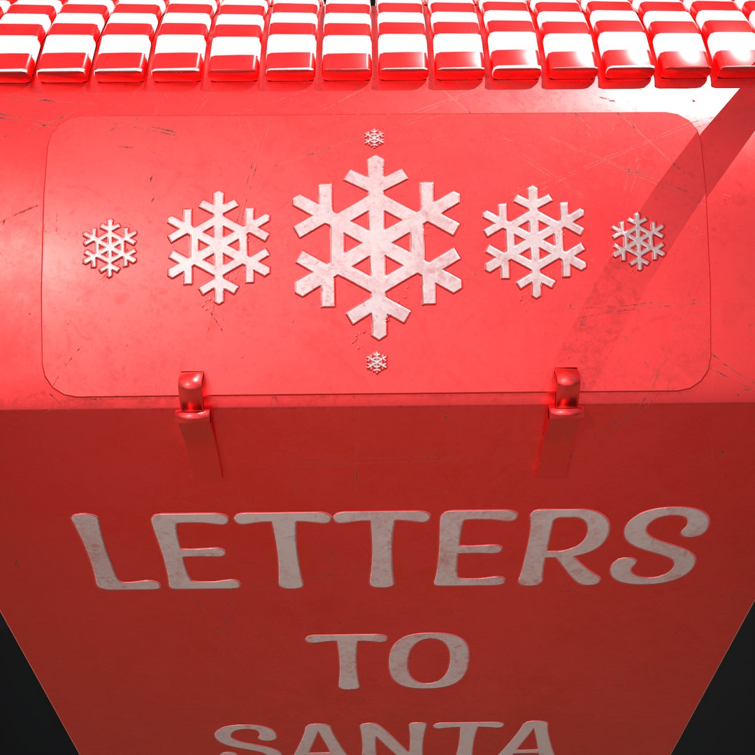 Festive Holiday Drop Box 3D - TurboSquid 1818165