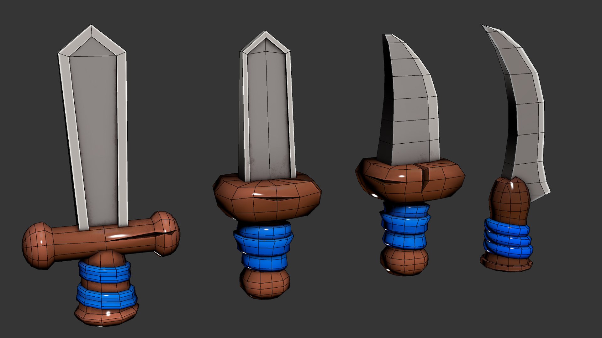 Weapons Pack Stylized Cartoon 3D Model - TurboSquid 2078036