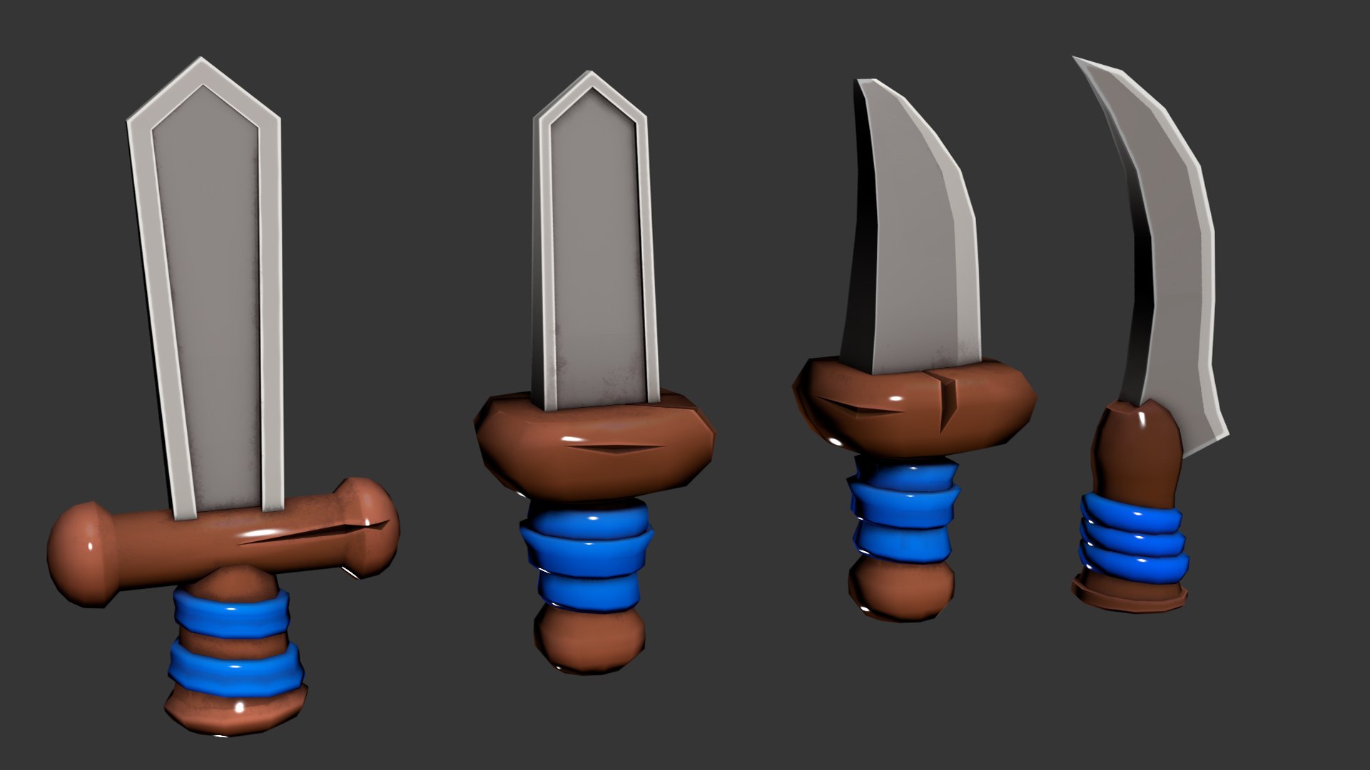 Weapons Pack Stylized Cartoon 3D Model - TurboSquid 2078036
