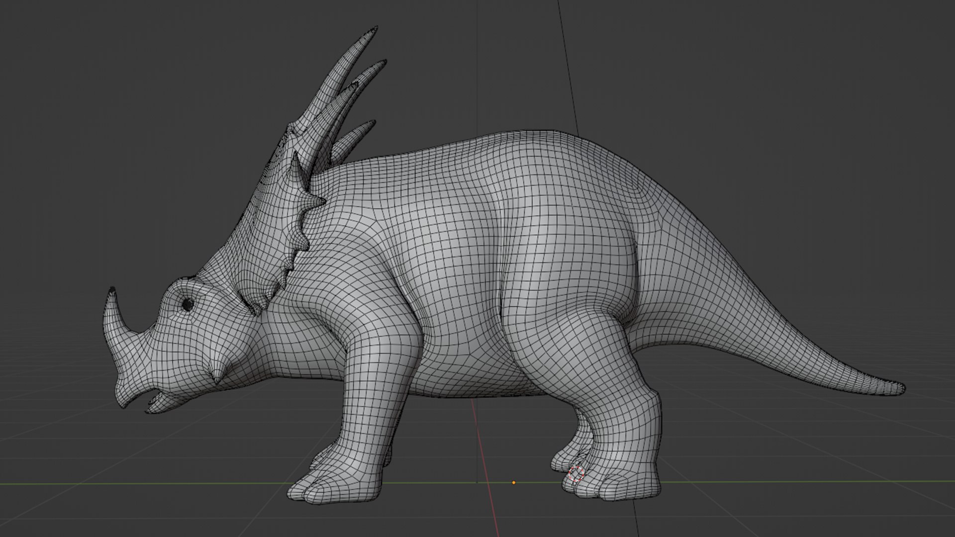 Styracosaurus Dinosaur Rig Blender 3D Model - TurboSquid 2346480