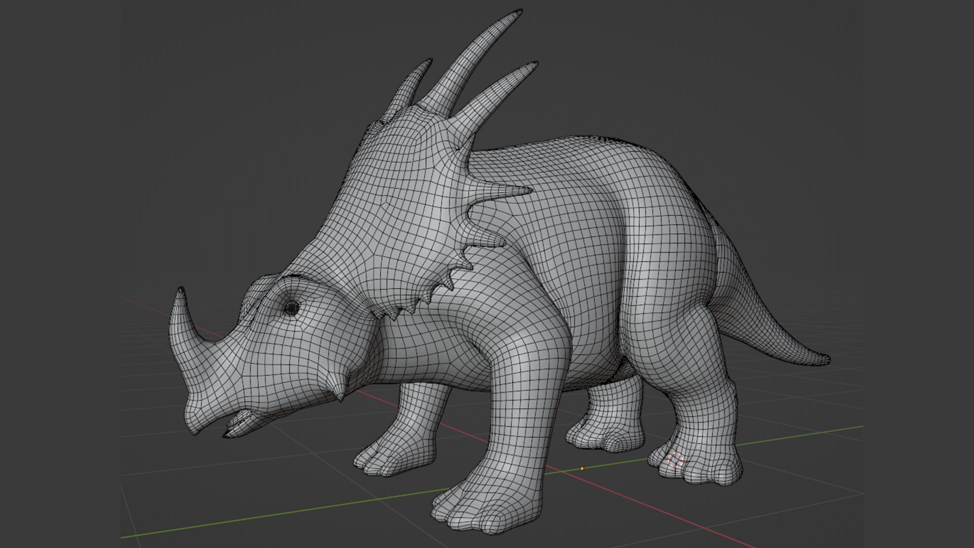 Styracosaurus Dinosaur Rig Blender 3D Model - TurboSquid 2346480