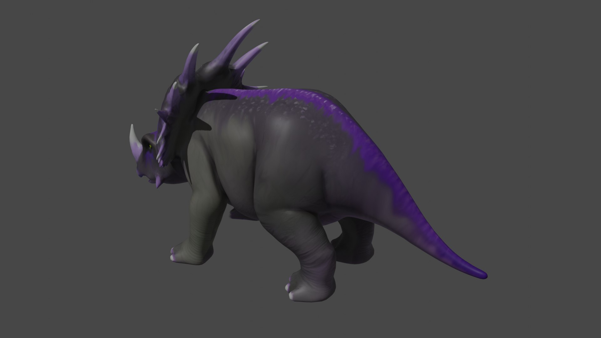 Styracosaurus Dinosaur Rig Blender 3D Model - TurboSquid 2346480