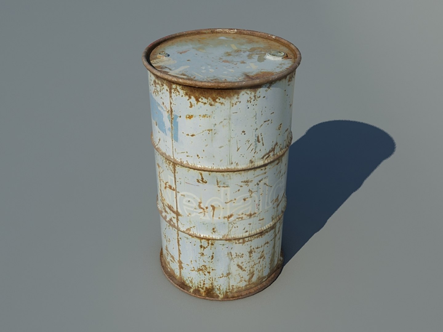 Rusted Barrel 3d Max